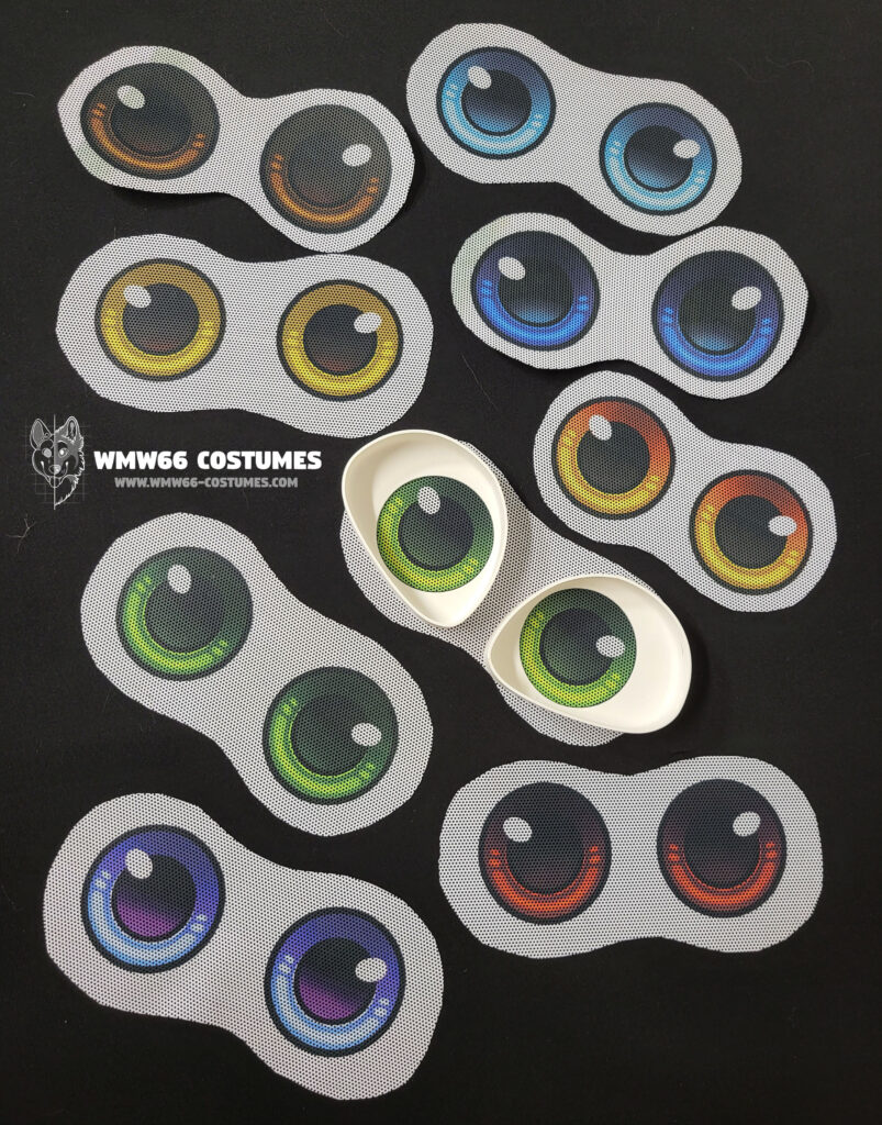 Fursuit eye mesh for 3D eyes - WMW66 Costumes