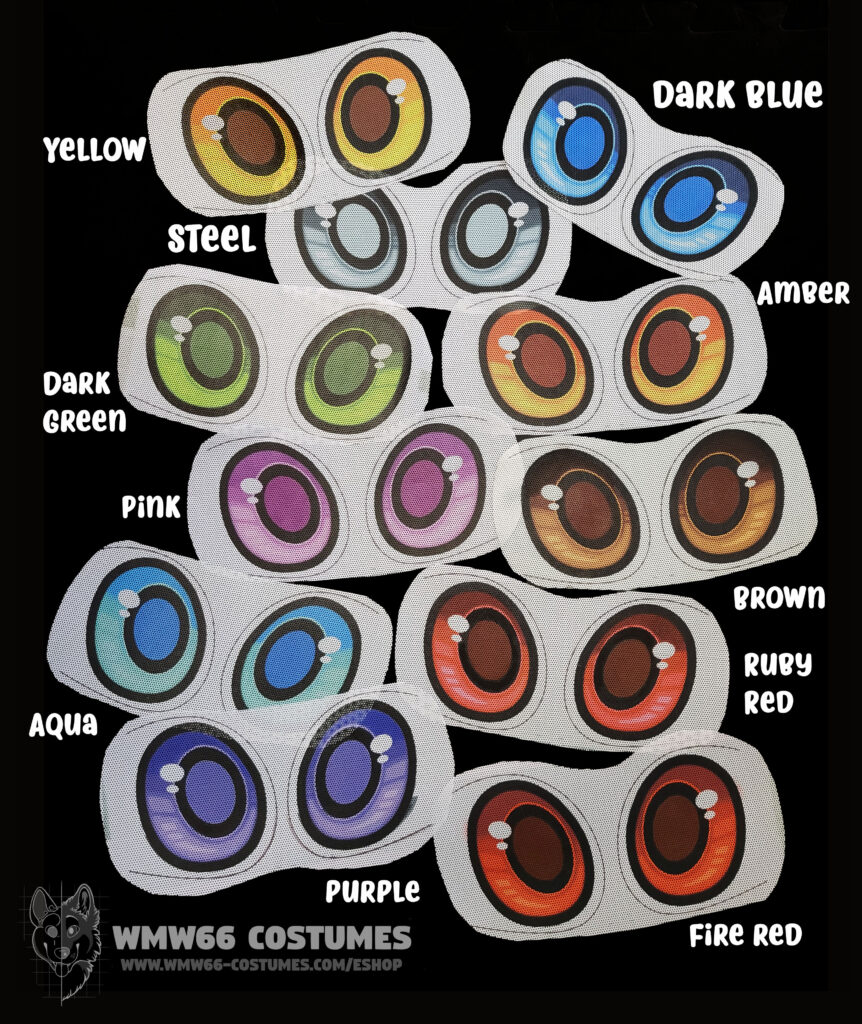 Eye mesh for 2D eyes - shape B - WMW66 Costumes