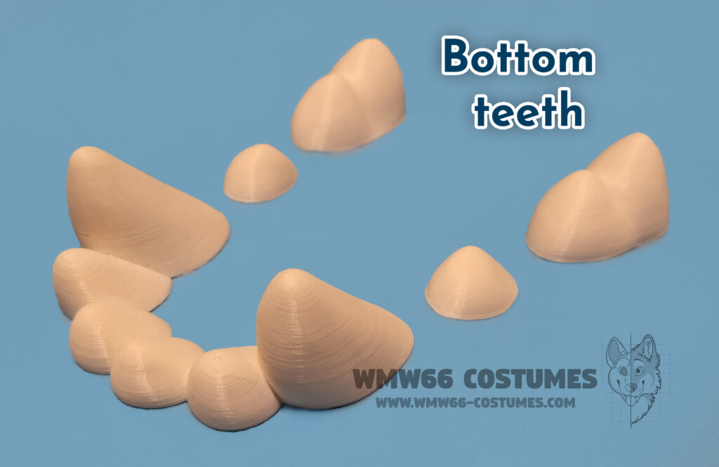Large teeth set for canine base - WMW66 Costumes